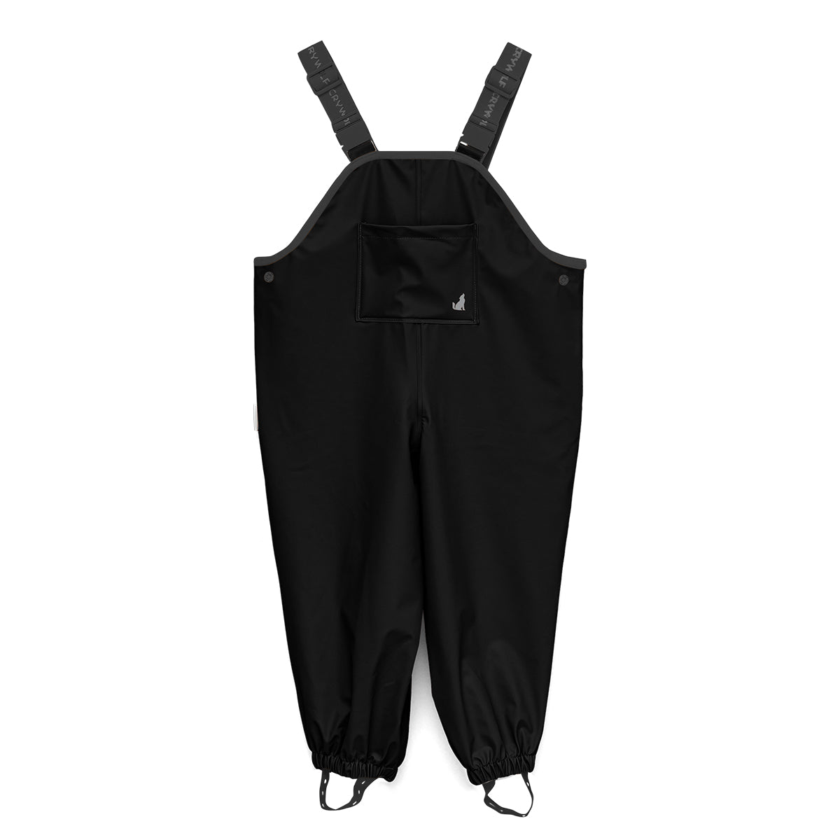 Crywolf Kids Rain Overalls | Waterproof & Adjustable | Black 0-6 years ...